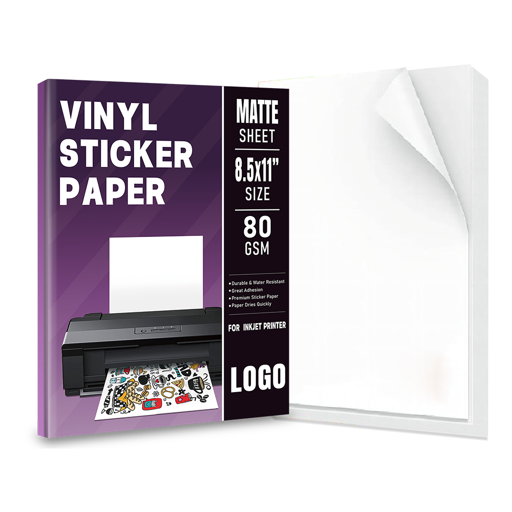 High-Quality Matte Inkjet Vinyl Sticker Paper - Crystal Code