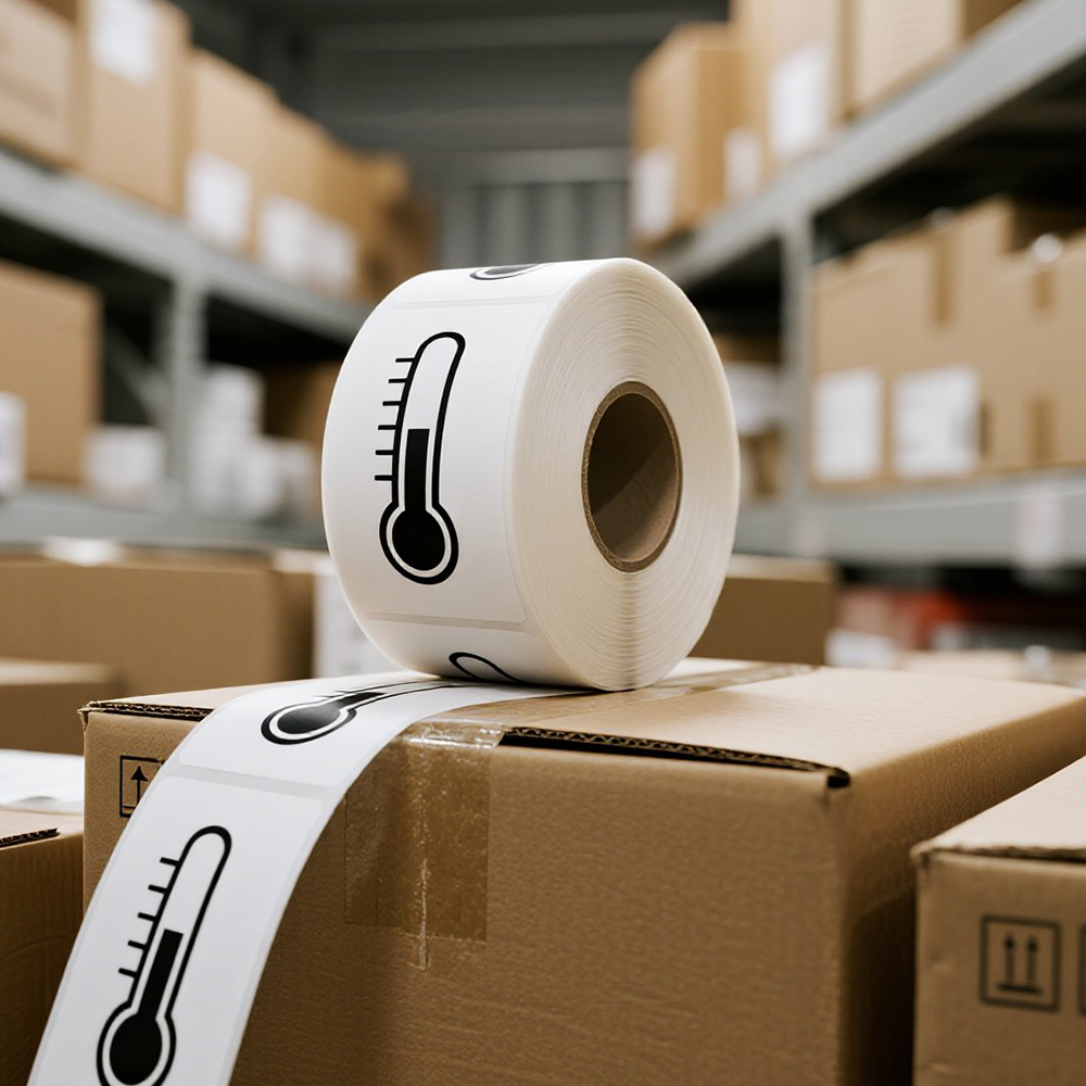 Passive RFID Temperature Measurement Sticker Label - crystal-code