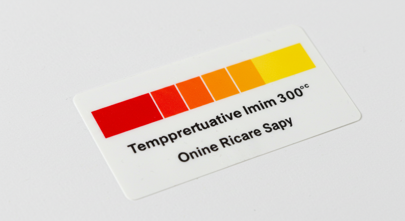 One-Time Temperature Indicator Label for Sensitive Products | crystal-code