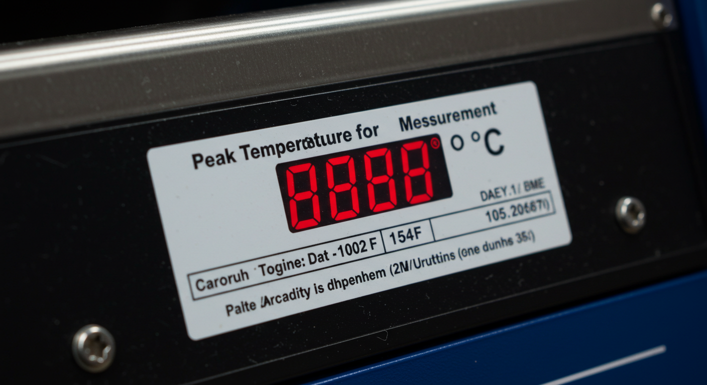 Peak Temperature Measurement Label: Reliable Solutions | crystal-code