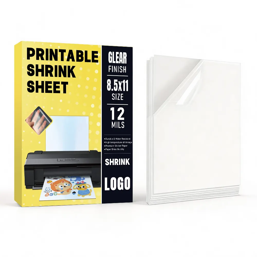 Clear Printable Vinyl Sticker Paper for Inkjet & Laser Printers